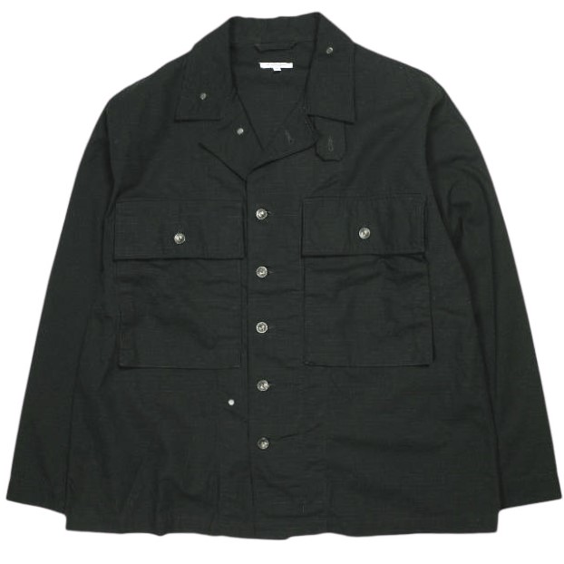 Engineered Garments エンジニアードガーメンツ M43/2 SHIRT JACKET - COTTON RIPSTOP リップストップ ミリタリーシャツジャケット M BLK