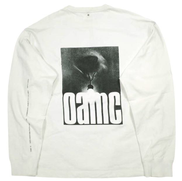 OAMC オーエーエムシー イタリア製 DAIDO BULB TEE 森山大道 プリントロングスリーブTシャツ 5559-343-0120 M ホワイト 長袖 トップス