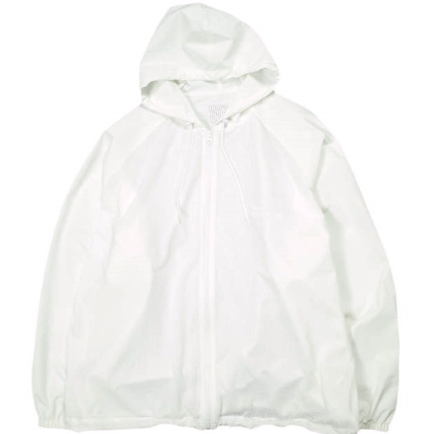 Stripes For Creative ストライプフォークリエイティブ S.F.C 25SS 日本製 MESH SPORTY HOODIE メッシュナイロンジャケット L WHITE