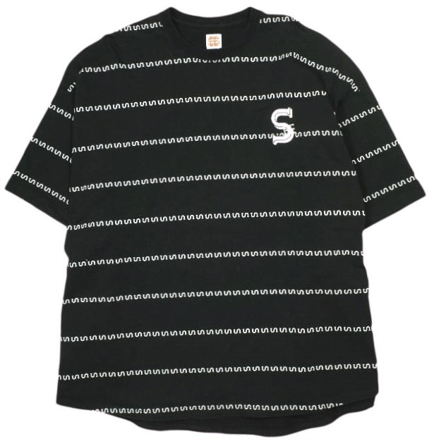 SEE SEE シーシー 24SS 日本製 アーバンリサーチ台湾10周年記念 SUPER BIG ROUND SS TEE NEW-Sボーダー Tシャツ XXL BLACK 半袖 URBS