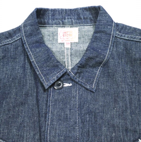 IMPRESTORE インプレストア LOU 6.5oz DENIM BDU JACKET デニム ジャングルファティーグジャケット 38(M) Indigo カバーオール アウター