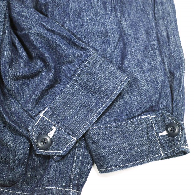 IMPRESTORE インプレストア LOU 6.5oz DENIM BDU JACKET デニム ジャングルファティーグジャケット 38(M) Indigo カバーオール アウター
