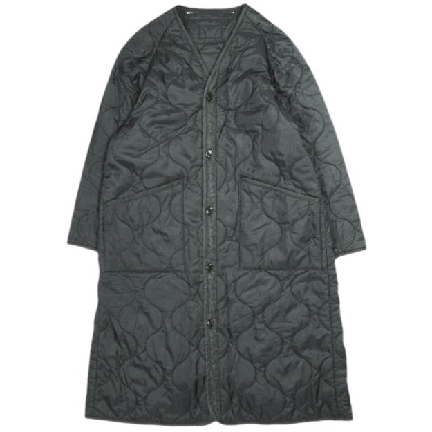 HYKE ハイク 20AW 日本製 QUILTED LINER COAT キルティングライナーコート 202-17242 1 BLACK ミリタリー アウター