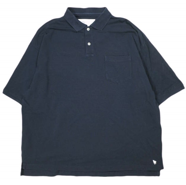SSZ エスエスズィー 24SS BILL分 Collection POLO オーバーサイズ鹿の子ポロシャツ 11-02-0150-458 M NAVY BEAMS 半袖 トップス