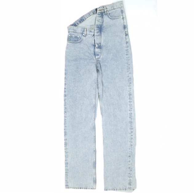 Y/PROJECT ワイプロジェクト 25SS ASYMMETRIC WAIST JEANS アシンメトリーデニムパンツ JEAN11-S25 D22 29 Indigo Blue ジーンズ
