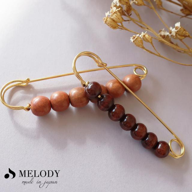 ショールピン 日本製 K18GP ストールピン ブローチ キルトピン おとな 木製 ウッド サスティナブル 和装 着物 ジュエリー 女性 母の日 30代 40代 50代 60代 レディース ...