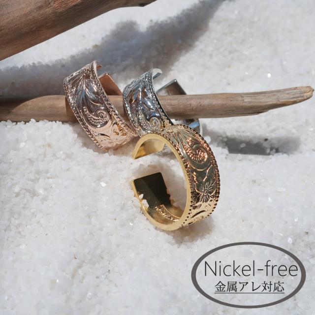 イヤーカフ 日本製 K18GP イヤリング イヤカフ ハワイアン ハワイアンジュエリー ハワジュ プリメリア メタル シンプル フープ k18gp シの通販はau PAY マーケット ...