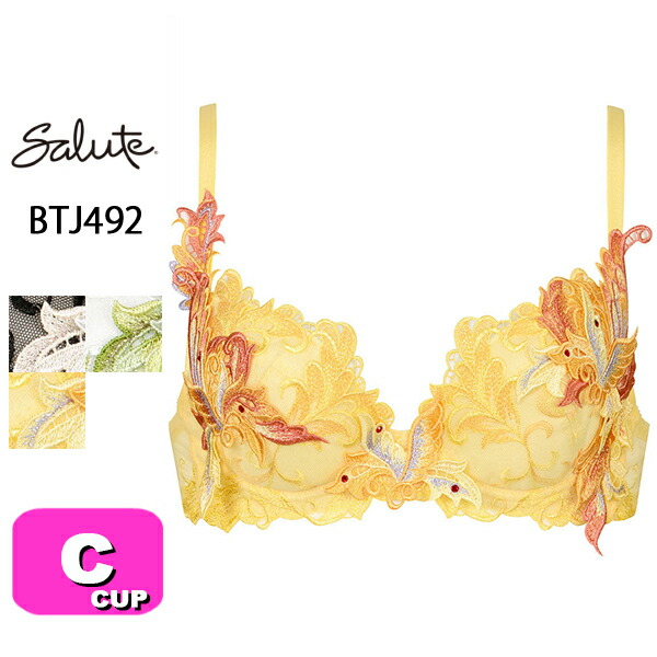 ワコール wacoal サルート salute BTJ492 92シリーズ ブラジャー 3/4カップ プッシュアップタイプ P-UP Cカップ