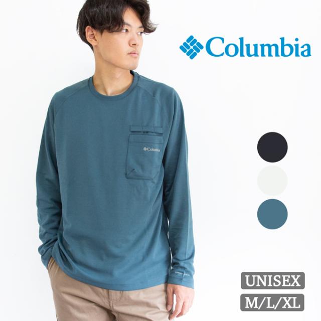 Columbia コロンビア マウンテンズ アー コーリング ロングスリーブ Tシャツ PM0471 / トップス ロンT 長袖 メンズ レディース ユニセックス カットソー ポケット アウトドア ハイク 2025AW