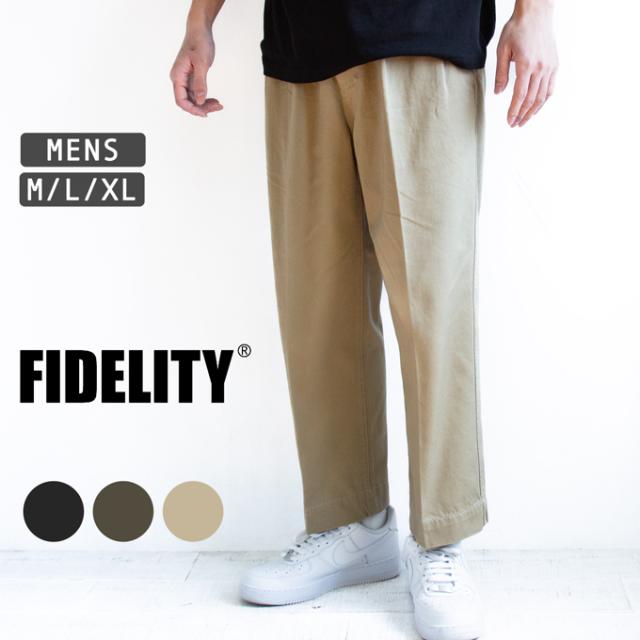FIDELITY フィデリティ 2TUCK TWILL TROUSERS PANTS 2タック ツイル トラウザーズ パンツ 25375003 / パンツ チノパン スラックス ミリタリーパンツ ワークパンツ