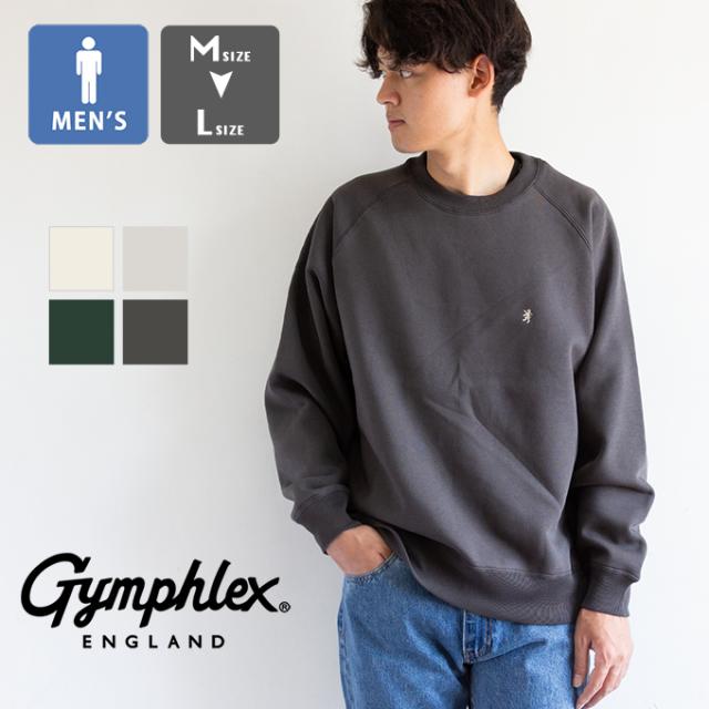 「 Gymphlex ジムフレックス 」T/C FLEECY SWING SLEEVE CREW NECK P.O. 長袖 スウェット プルオーバー MEN GY-C0292TCF / Gymphlex ジムフレックス スウェット トレーナー クルーネック 裏起毛 ワンポイント 定番 2025AW