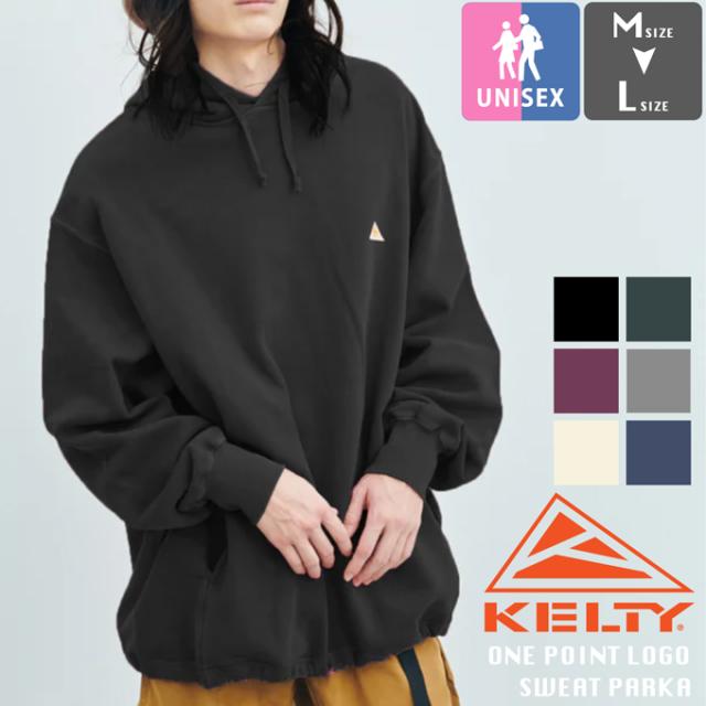 「 KELTY ケルティ 」 ワンポイント ロゴ スウェット パーカー ユニセックス KE24213097 / プルオーバー フーディ Hoodie 裏毛
