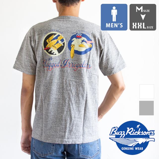 BUZZ RICKSONS バズリクソンズ SLUB YARN 「322nd BOMB.SQ」 T-SHIRT　スラブヤーン Tシャツ BR79563 / メンズ Mens 半袖 ミリタリー 爆撃機 飛行機 戦闘機 2025SUMMER