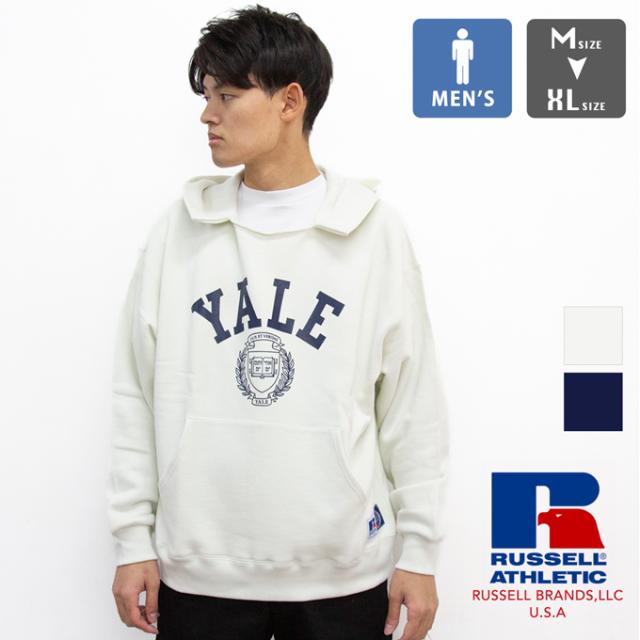 「 RUSSELL ATHLETIC ラッセルアスレティック 」 YALE UNIVERSITY Sweat Hoodie イエール大学 スウェット フーディ RC-24709-YL
