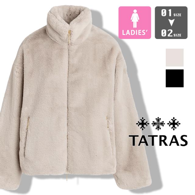 「 TATRAS タトラス 」 BARBRA バルブラ ボア ブルゾン 国内正規品 LJXA0038033588 / タトラス ボア　レディース ブルゾン ジャケット アウター スタンドカラー エコファー 2025AW