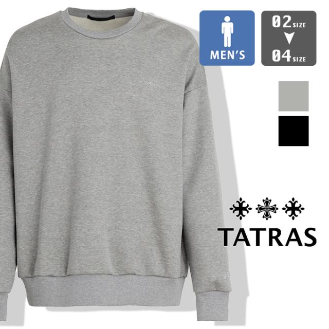 「 TATRAS タトラス 」 FIDASIO フィダシオ スウェット 国内正規品 MJXA0047063588 / tatras タトラス スウェット　トレーナー ワンポイント ロゴ メンズ 2025AW