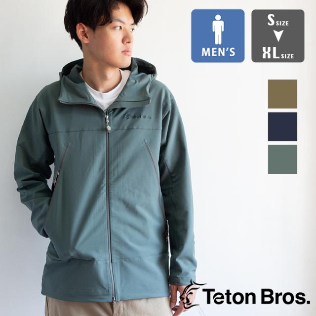 「 Teton Bros. 」 Glacier Hoody (Men) グレイシャーフーディ ソフトシェル ジャケット メンズ TB243-28M / tetonbros ジャケット ソフトシェル ライトシェル 軽量 メンズ アウトドア トレッキング クライミング キャンプ 2024AW