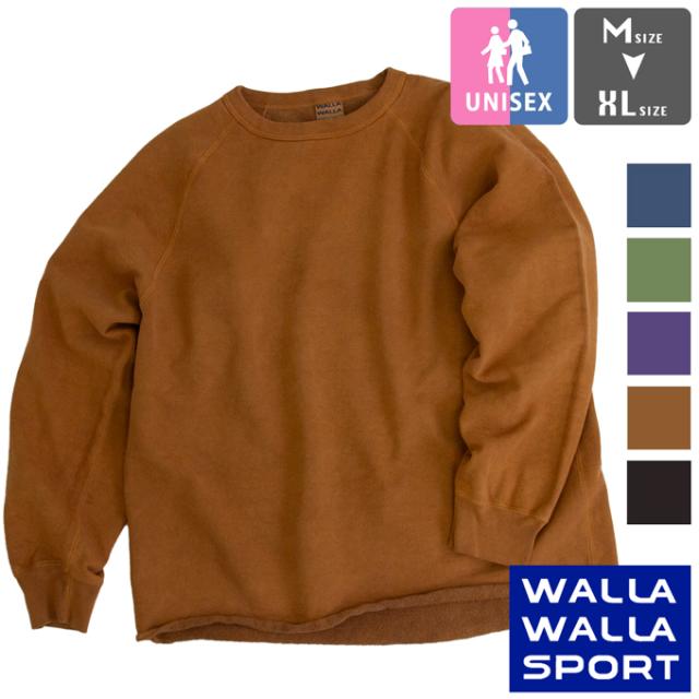 「 WALLA WALLA SPORT ワラワラスポーツ 」 PIGMENT DYE 13oz CREW SWEAT ピグメント ダイ 13オンス クルー スウェット 030205 ラグランスリーブ