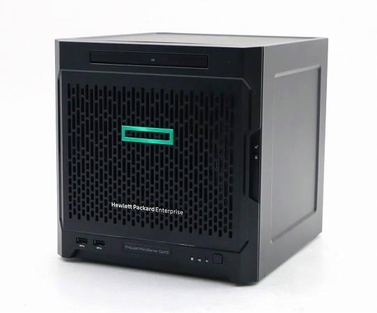 hp ProLiant MicroServer Gen10 Opteron X3216 APU 1.6GHz 8GB 1TBx2台(SATA3.5インチ/RAID1構成) DVD-ROM 中古 ...