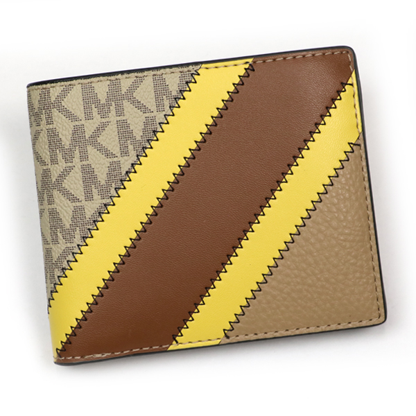 【BIGお買い物ラリー 1000円OFF！】マイケルコース 二つ折り財布 財布 MICHAEL KORS 小銭入れ付き 36R3LCOF3U/YELLOW メンズ TCLD3104