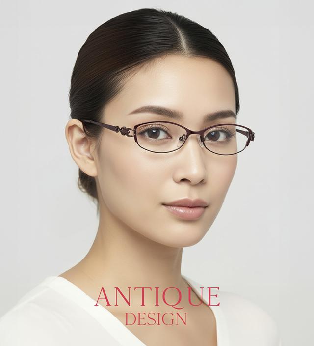 【ブルーライトカット 中近両用メガネ】アンティークデザイン (M7446)［全額返金保証］メガネ 眼鏡 男性 女性 メンズ レディース PC パソコン おしゃれ 老眼鏡 リーディンググラス