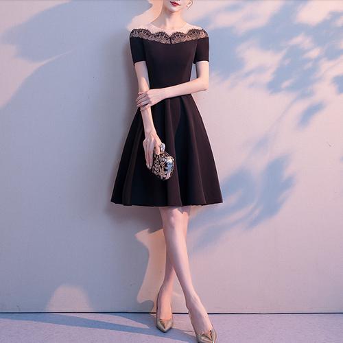 結婚式 お呼ばれドレス 大きいサイズ 30代 40代 50代 ワンピース ドレス 結婚式 パーティードレス 二次会 体型カバー 韓国 ワンピースドレス 可愛い ワンピース ミニ丈 オフショル レース シフォン  オシャレ 大人カワイイ 半袖 結婚式のドレス 上20 かわ小 かわ大 キレセク