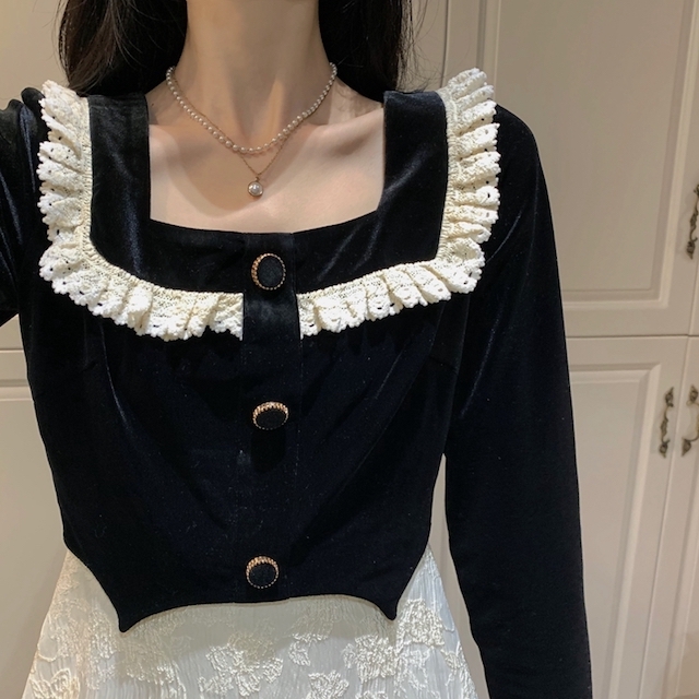 小さいサイズ レディース ワンピース フリル シック ラグジュアリー ハイウエスト ロング丈 セクシー 大人可愛い