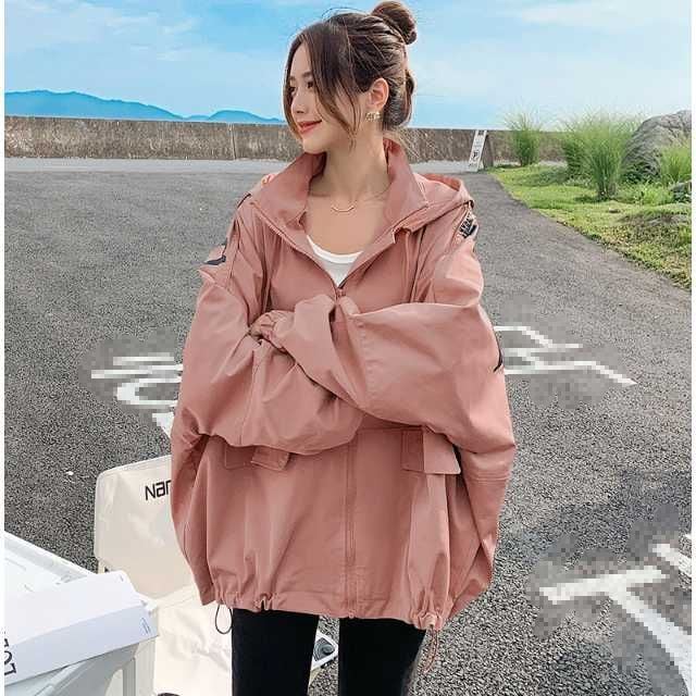 アウター マウンテンパーカー レディース アウター ウインドブレーカー フード付き フーディー ブルゾン ジャケット パーカー 長袖 大きいサイズ きれいめ カジュアル 春 秋 秋冬 キレセク