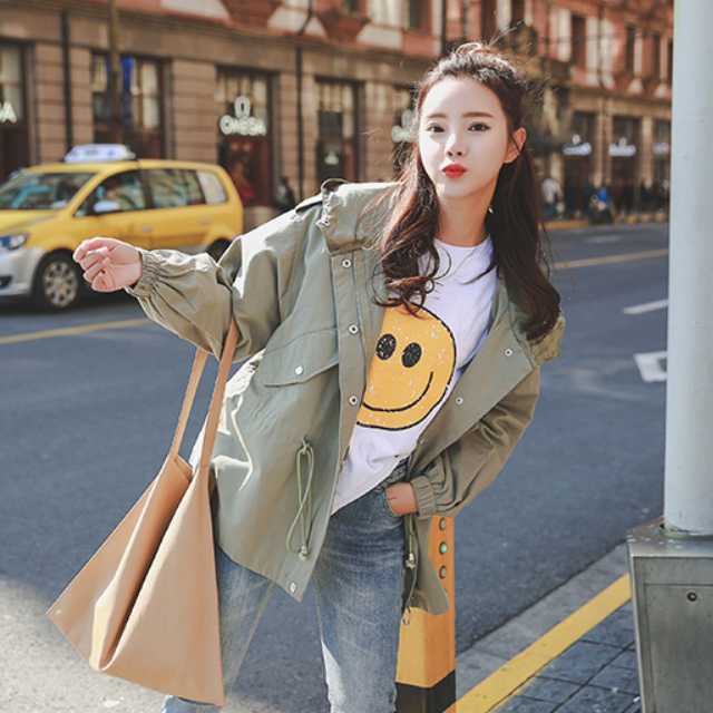 ウィンドブレーカー ブルゾン マウンテンパーカー レディース 大きいサイズ カジュアル パーカー アウター ミリタリー ミディアムジャケット ミリタリージャケット マウンテン 秋 冬 2020秋 2020冬 アウター トレ定