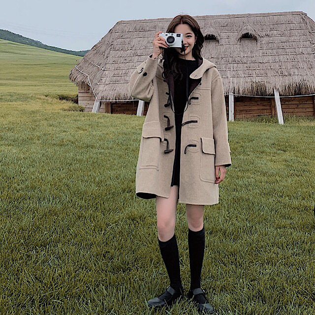 大きいサイズ レディース アウター ダッフルコート ミディ丈コート 通学 ガーリー フェミニン 2020秋 2020冬 新着 トレ定 キレナチュ