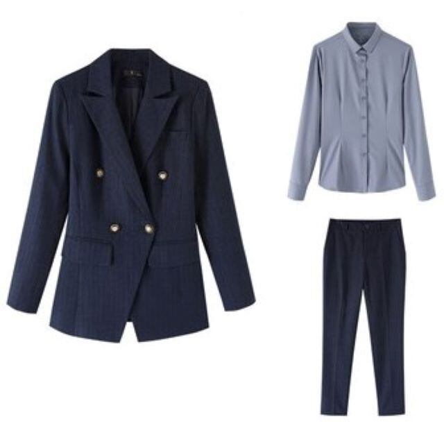 パンツスーツ レディース セットアップ スーツ ダブルブレスト  スリーピース 黒 入園式 入学式 ママ おしゃれ フォーマル セレモニー カジュアル 大きいサイズ かわ大 20ス ジャケット