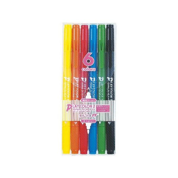 トンボ鉛筆 水性ペン プレイカラー2 PLAY COLOR 2 6色 GCB-611 の通販はau PAY マーケット - オフィスランド ...