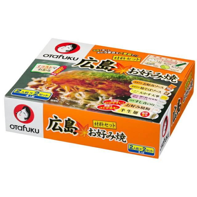 送料無料 オタフク ソース 土産用広島お好み焼材料セット（4人前）826g×2ケース（全12本）