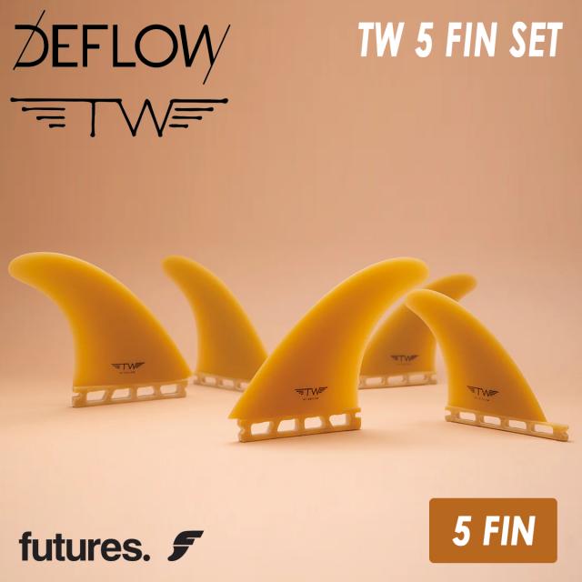 DEFLOW デフロウ フィン 5フィン タイラーウォーレン フューチャー TW 5 FIN SET FULL TAB フルタブ シングルタブ 5本セット futures. クアッド スラスター トライクアッド 日本正規品