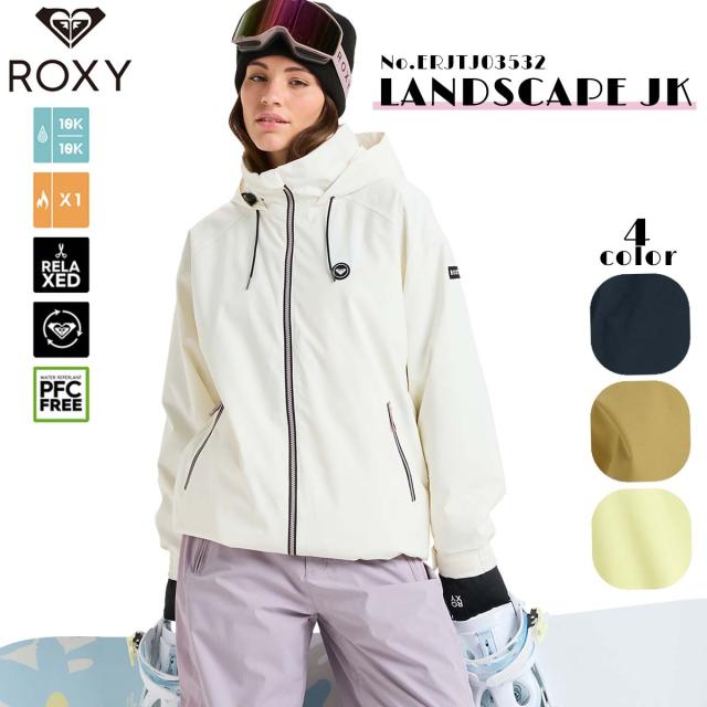 25/26 スノー ROXY ロキシー ジャケット ランドスケープ スノーウェア トップスのみ 雪 ウィンタースポーツ スキー スノボー 2025年/2026年冬 レディース LANDSCAPE JK 品番 ERJTJ03532 日本正規品