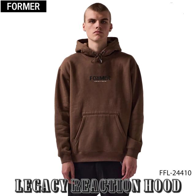24 FORMER フォーマー フーディー L F HOOD パーカートップス 長袖 ロゴ メンズ 2024年秋冬 品番 FFL-24410 FFL24410 日本正規品
