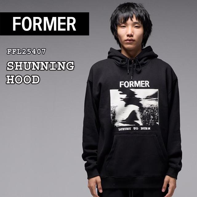 25 FORMER フォーマー パーカー SHUNNING HOOD フーディー 起毛 トップス メンズ holiday 2025年秋冬 品番 FFL-25407日本正規品