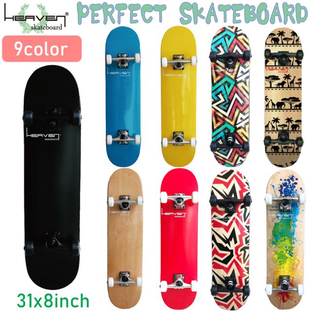 HEAVEN PERFECT SKATEBOARD ヘブン スケートボード PERFECT VITAMIN SERIES 31x8inch スケボー アウトドア 大人用 2024年春夏 日本正規品