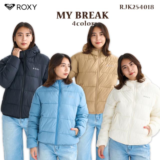 25 ROXY ロキシー ジャケット MY BREAK アウター フード付 撥水機能 暖かい アウトドア サーフィン レディース 2025年秋冬 品番 RJK254018  日本正規品