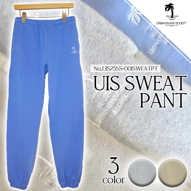 25SS URBAN  SOCIETY アーバンアイランドソサイエティ スウエットパンツ ボトム ゴム ハワイ ハワイアン サーフィン ユニセックス メンズ レディース UIS SWEAT PANT 品番 UIS25SS-001SWEATPT 日本正規品