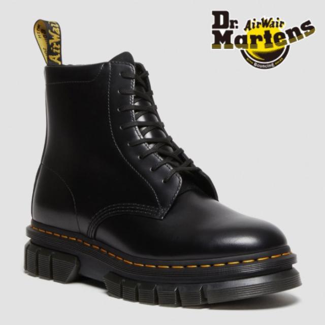 ドクターマーチン Dr.Martens 27833001 RIKARD POLISHED SMOOTH 8I 8 ホール ブーツ ブラック 靴 厚底 ショートブーツ カジュアル 本革 おしゃれ