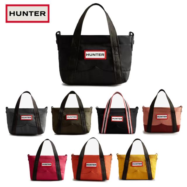 ハンター バック HUNTER ナイロン ミニ トップ クリップ トート バッグ UBS1203KBM 耐水 ショルダーバッグ 斜め掛け 旅行 通学 通勤 レディース メンズ 男女兼用 ブラック カーキ ネイビー