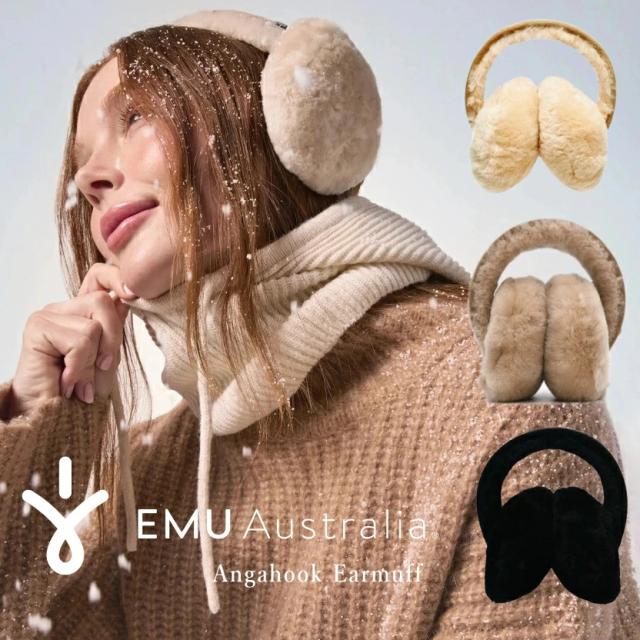 日本正規品 emu エミュー エミュ シープスキン イヤーマフラー W9403 Angahook Earmuffs アンガフック イヤーマフ ムートン  【送料無料】