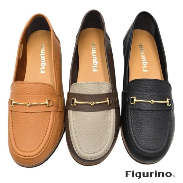 Figurino フィグリーノ ビットローファー FT-8340 幅広 3E 本革 日本製 軽量 甲高 ワイズ ゆったり リラックス レザー 牛革 レディース 靴