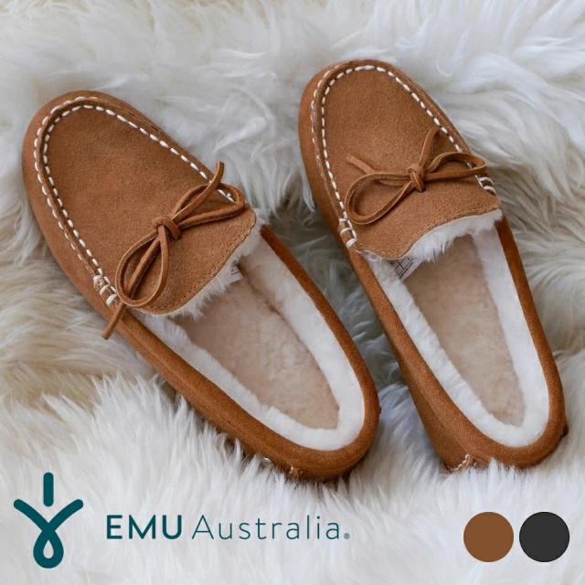 EMU Australia エミュ モカシン W13211 Sandrine シープスキン ムートン  防寒 保温 ファー ボア フラットシューズ レディース 靴 スリッポン