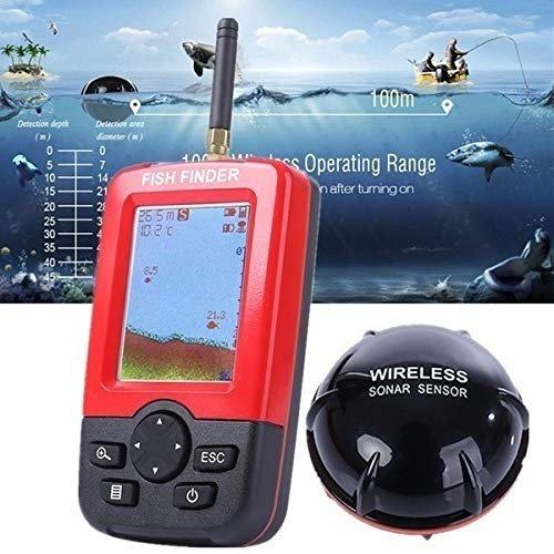 T132 魚群探知機 充電式 ポータブル フィッシィング ファインダー ワイヤレス ソナー センサー ディスプレイ アウトドア 釣り レジャー