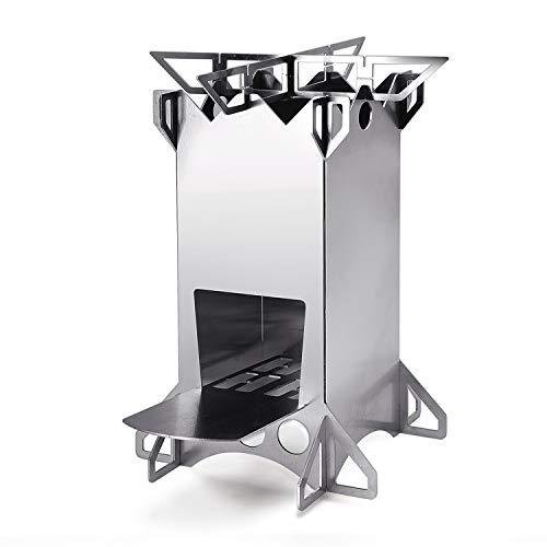 ステンレススチール 折りたたみ キャンプ 木製ストーブ 軽量 ポータブル 折りたたみ式