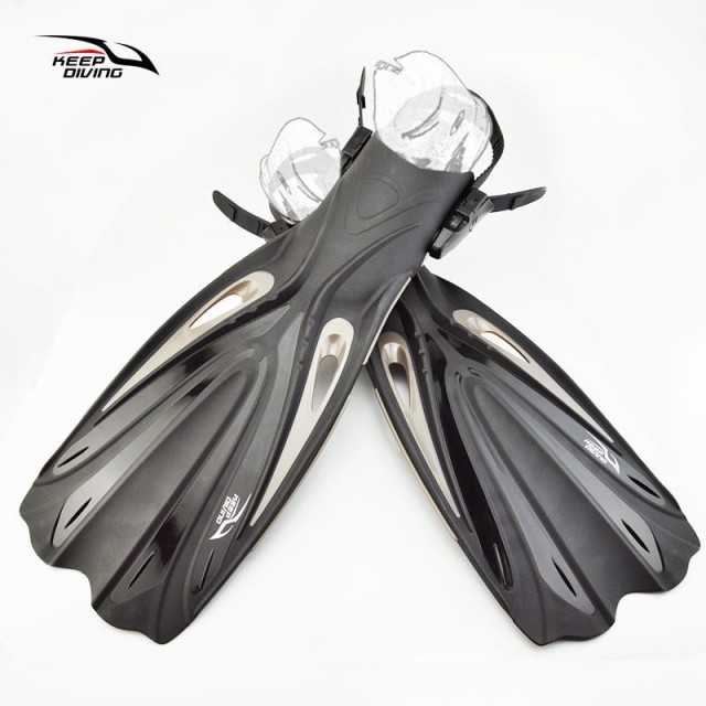 Keep ダイビング Open Heel スキューバ ダイビング Long Fins Adjustable シュノーケリング Swim Flippers スペシャル F