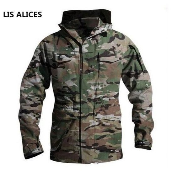 ミリタリージャケット メンズ マルチカム 男性 パーカー ミリタリーフィールドジャケット 迷彩