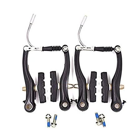送料無料 Bike Brakes Mountain Bike V Brakes Set Replacement Fit for Most Bicycle Road Bike MTB BMX Aluminum Alloy 1